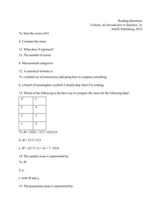 Introduction to Statistics An Active Learning Approach 2nd Edition by ...