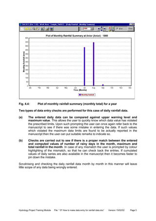 Download-manuals-hydrometeorology-data processing-07howtomakedataentryforrainfalldata | PDF ...