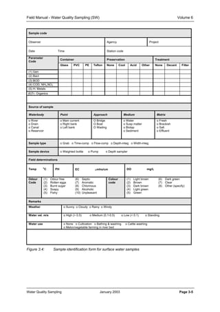 Download-manuals-surface water-manual-sw-volume6fieldmanualwqsampling | PDF