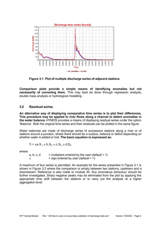 Download-manuals-surface water-waterlevel-36howtocarryoutsecondaryvalidationofdischargedata | PDF