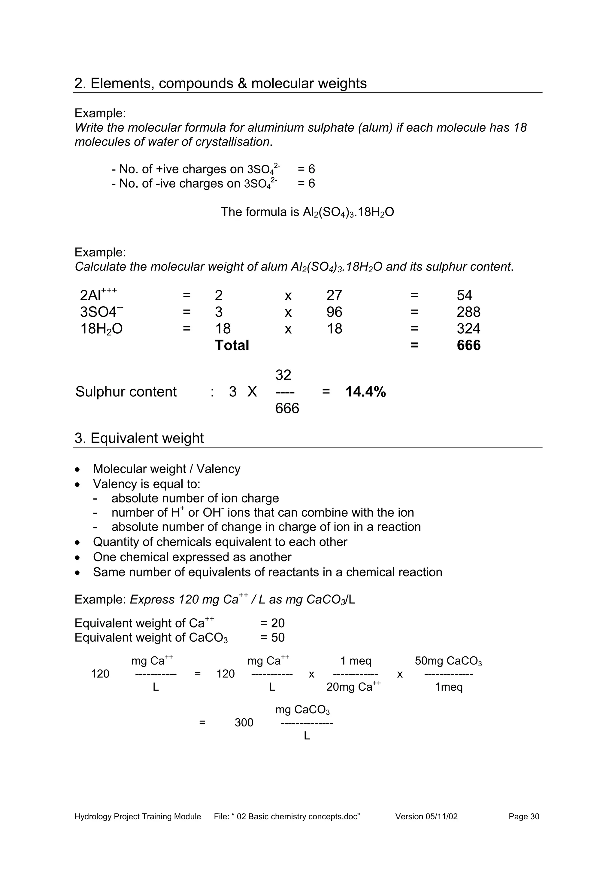 Download-manuals-water quality-wq-training-02basicchemistryconcepts | PDF