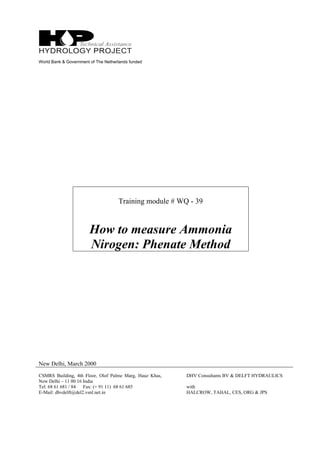 Download-manuals-water quality-wq-training-39howtomeasureammonianirogen ...