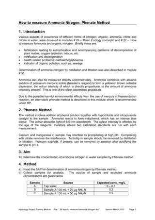 Download-manuals-water quality-wq-training-39howtomeasureammonianirogen ...