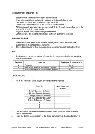 Download-manuals-water quality-wq-training-42measurementofboron | PDF