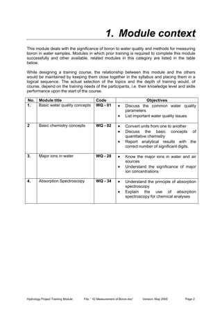 Download-manuals-water quality-wq-training-42measurementofboron | PDF