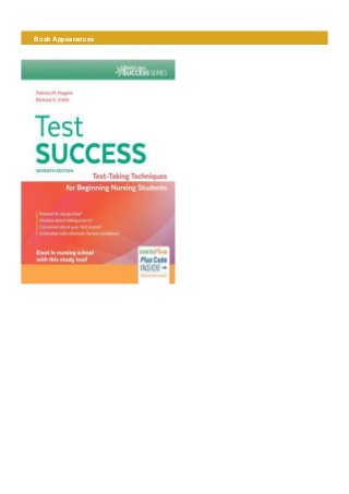 Download[Pdf]Test Success: Test-Taking Techniques for Beginning Nursing StudentsbyPatricia Mary ...