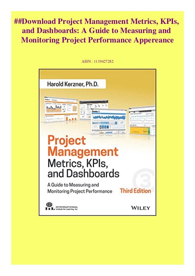 ##Download Project Management Metrics KPIs and Dashboards A Guide to Measuring and Monitoring ...