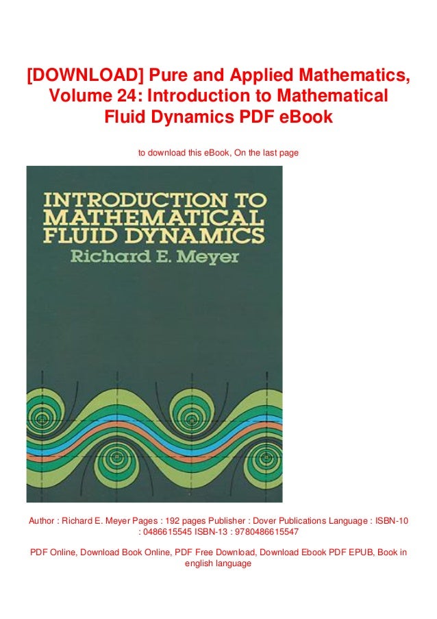 [DOWNLOAD] Pure and Applied Mathematics, Volume 24: Introduction to ...