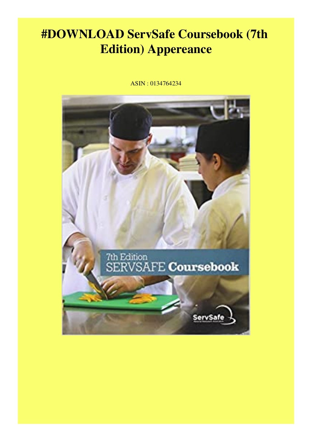 Servsafe Coursebook 7th Edition Pdf Free Download