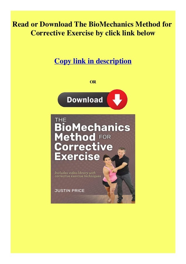 [DOWNLOAD] The BioMechanics Method for Corrective Exercise unlimited