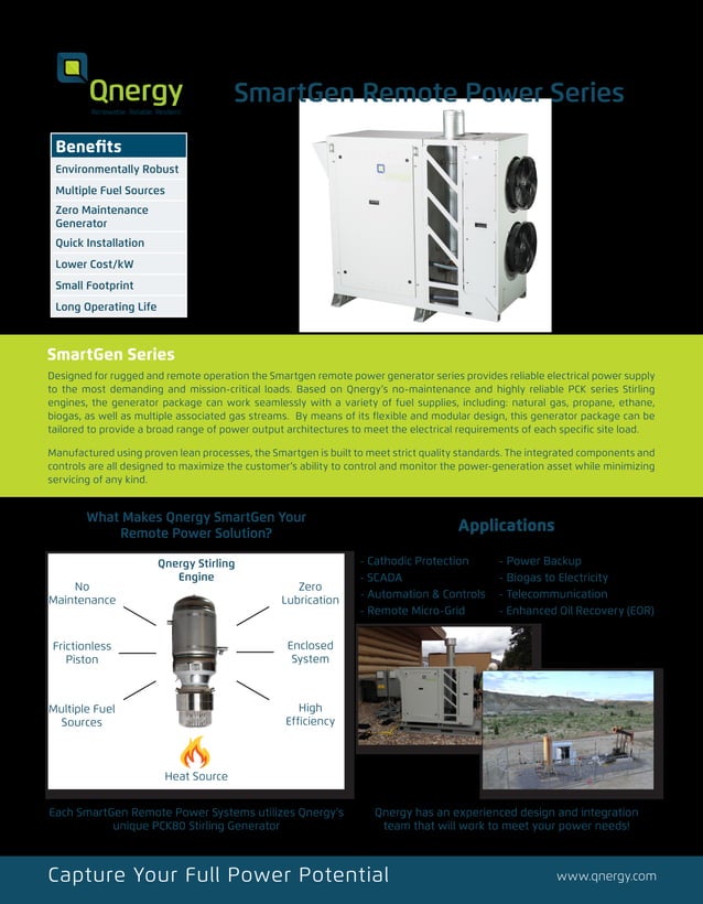 Qnergy Remote Power Generators | PDF | Power and Energy Industry ...