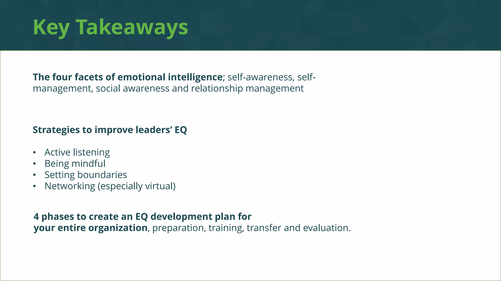 The High EQ Leader: How Emotional Intelligence Can Impact Your Organization | PPT