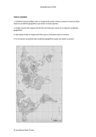 Apuntes básicos Geografía 1º ESO | PDF