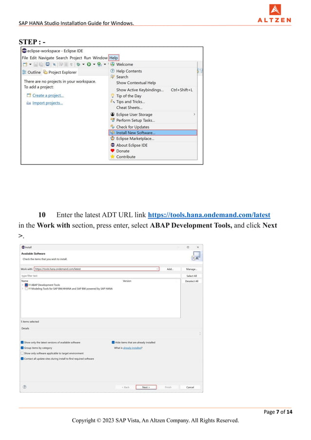 How To Download And Install Adt Abap Development Tools For Eclipse Ide Sap Abap In Eclipse