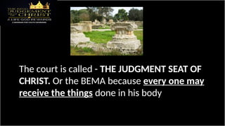 Judgement Seat of Christ of the Believer | PPTX
