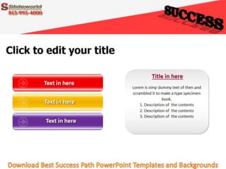 Download best success path power point templates and backgrounds | PPT