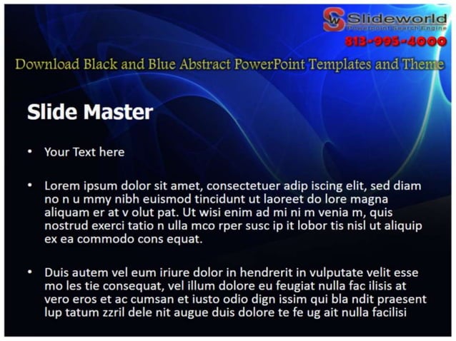 Download black and blue abstract powerpoint templates and theme | PPT