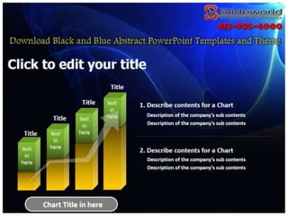Download black and blue abstract powerpoint templates and theme | PPT