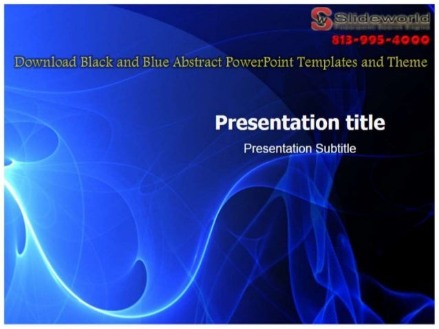 Download black and blue abstract powerpoint templates and theme