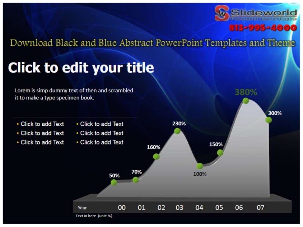 Download black and blue abstract powerpoint templates and theme
