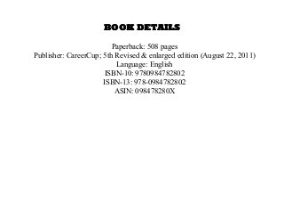 [Read] Cracking the Coding Interview: 150 Programming Questions and ...