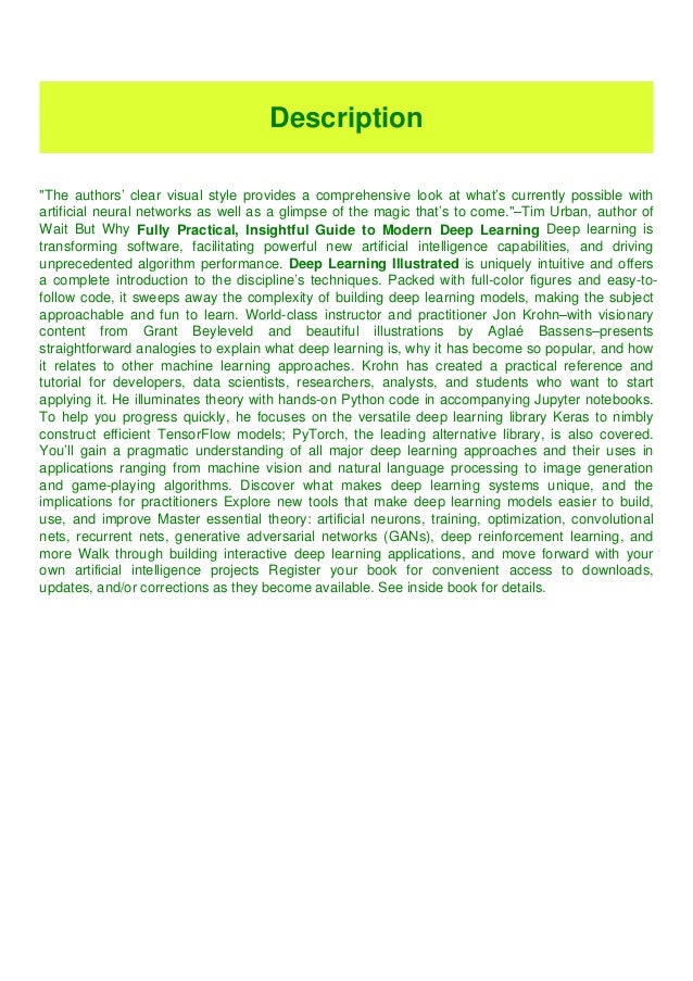 Download Deep Learning Illustrated A Visual Interactive Guide To Artificial Intelligence
