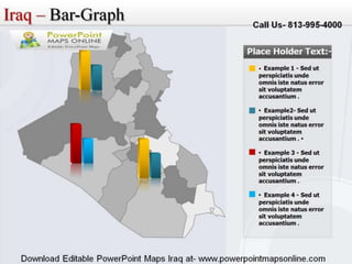 Editable PowerPoint Maps Iraq | PPT