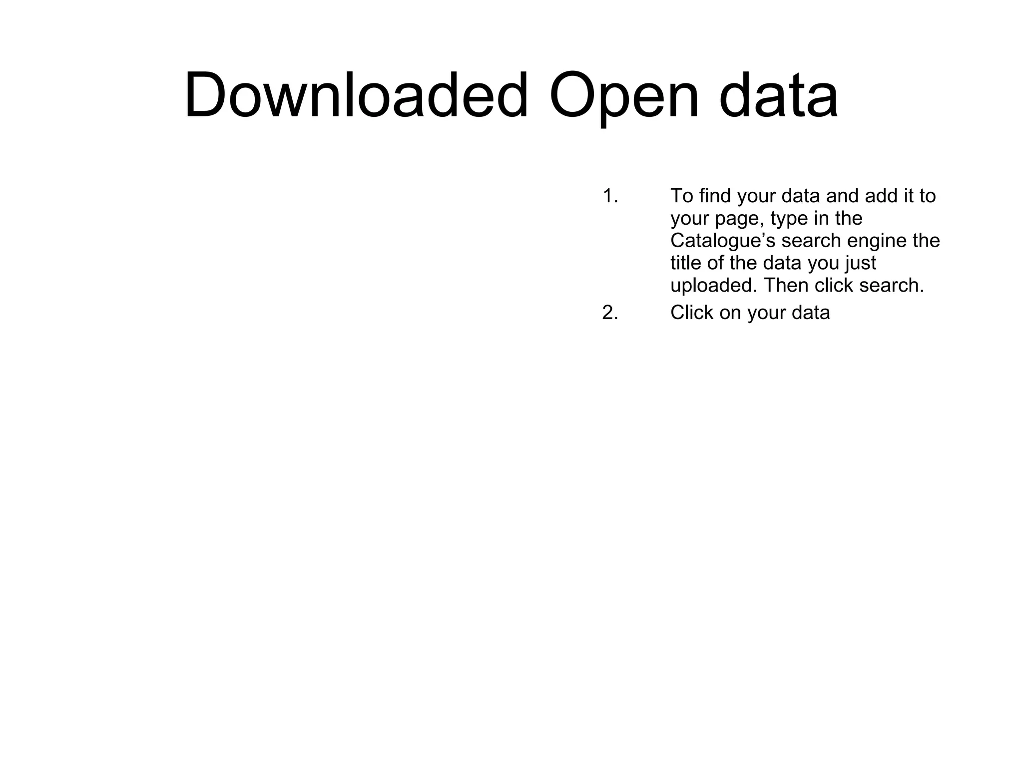 Downloaded open data | PPT