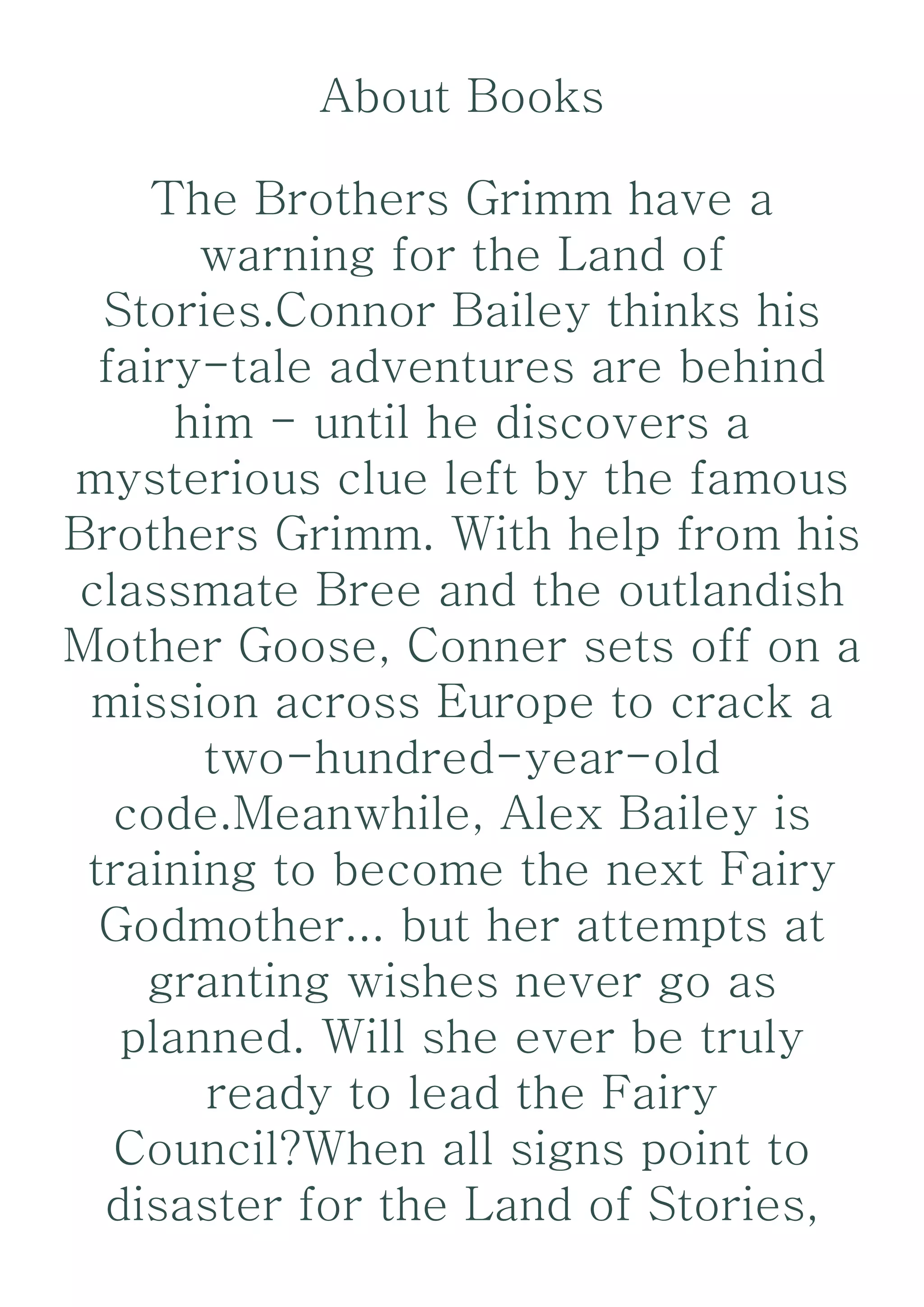 Downloaden&Lesen A Grimm Warning (The Land of Stories, #3) Hel sida | PDF