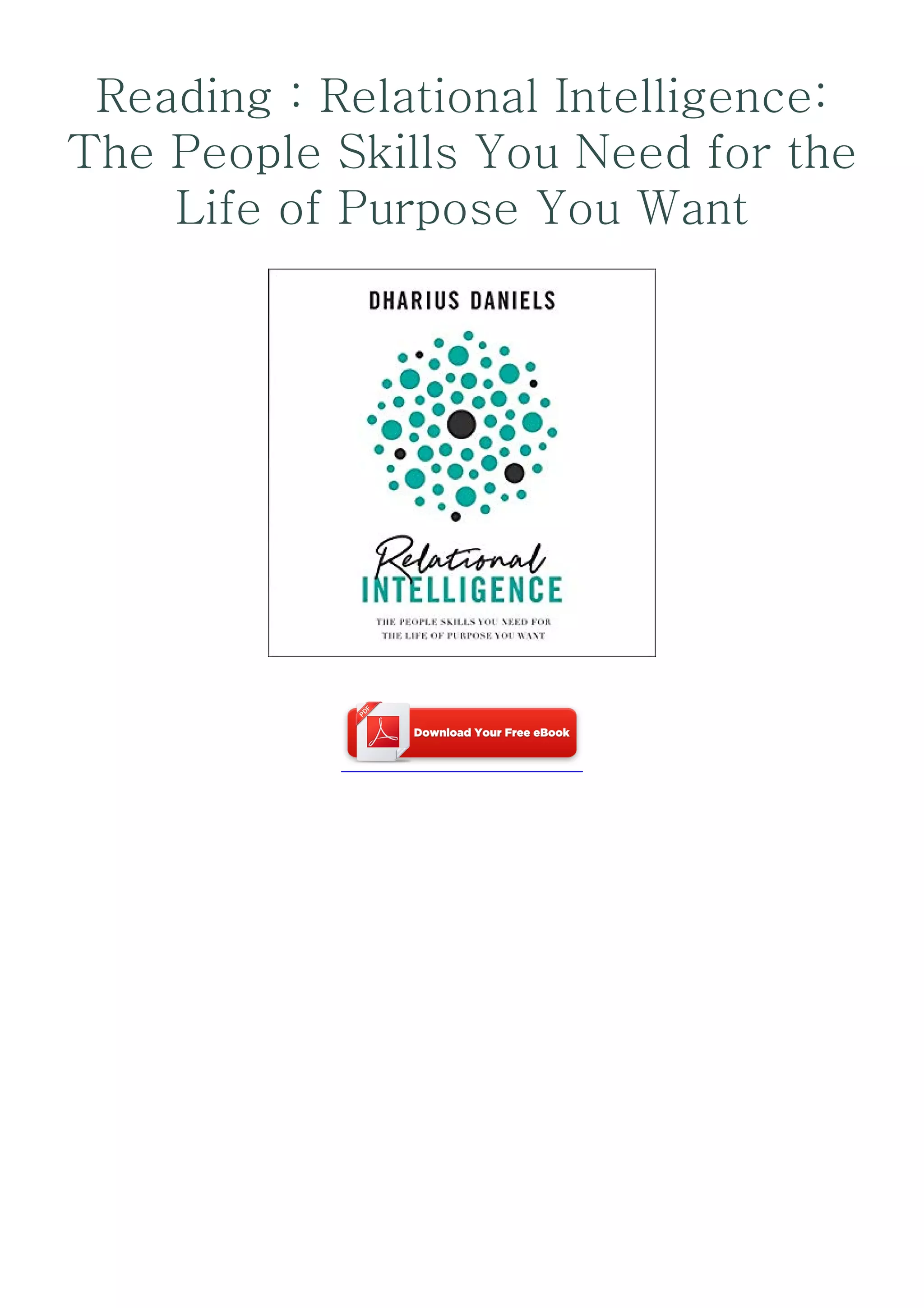 Downloaden&Lis Relational Intelligence: The People Skills You Need for ...