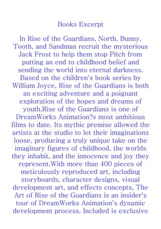 Downloaden&Read The Art of Rise of the Guardians Pagina intera | PDF