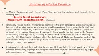 The Intersection of 'Caste and Gender' in Meena Kandasamy's Selected ...