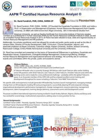 GAFM CHARTERED HUMAN RESOURCES ANALYST (CHRA)-ZAMBIA CHAPTER | PDF