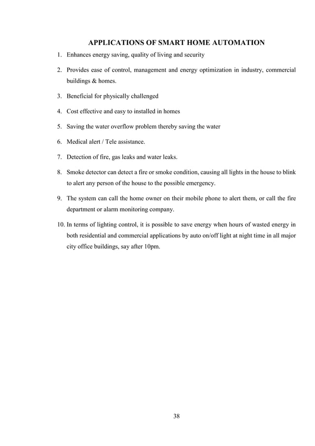 SMART HOME AUTOMATION USING MOBILE APPLICATION | PDF