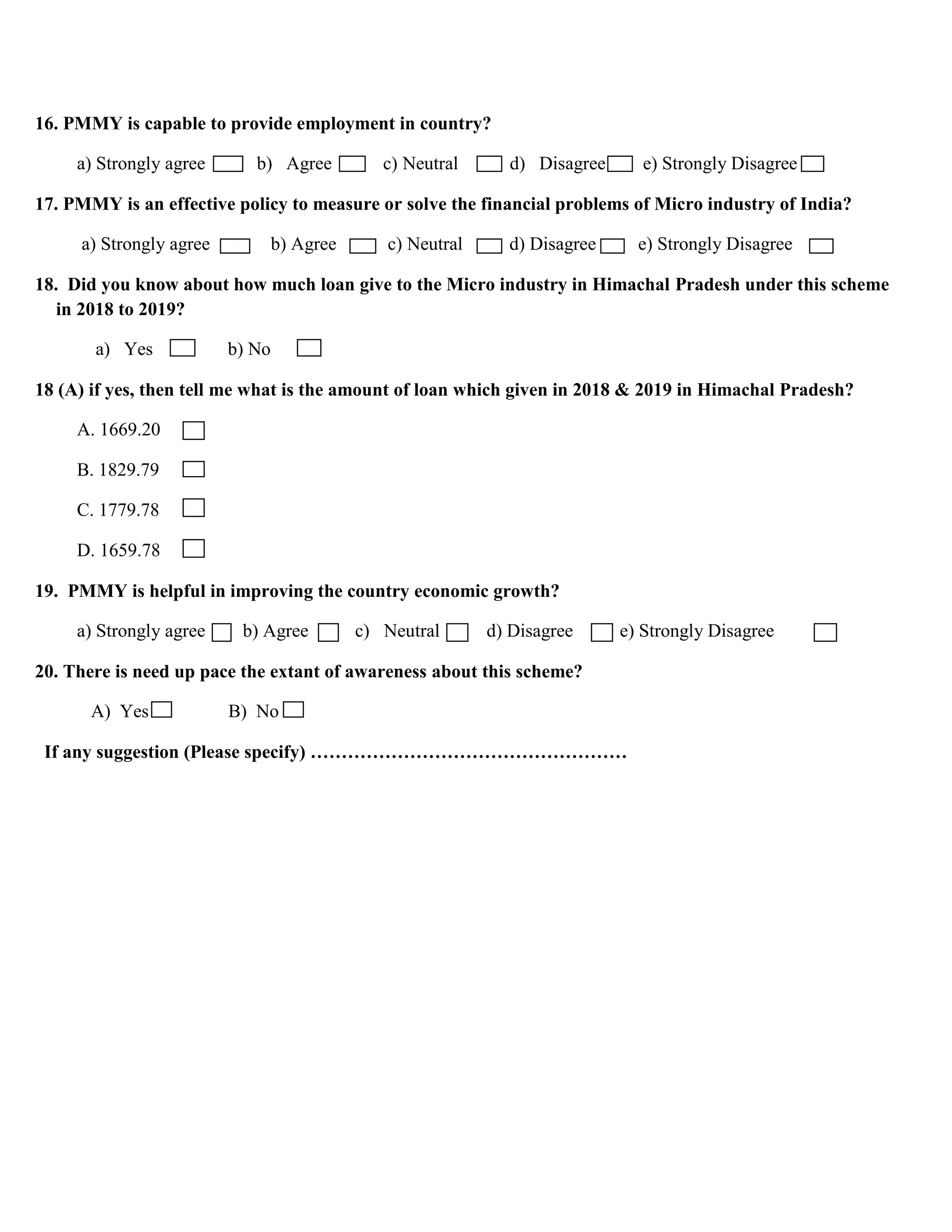 PROJECT REPORT ON MUDRA LOAN | PDF