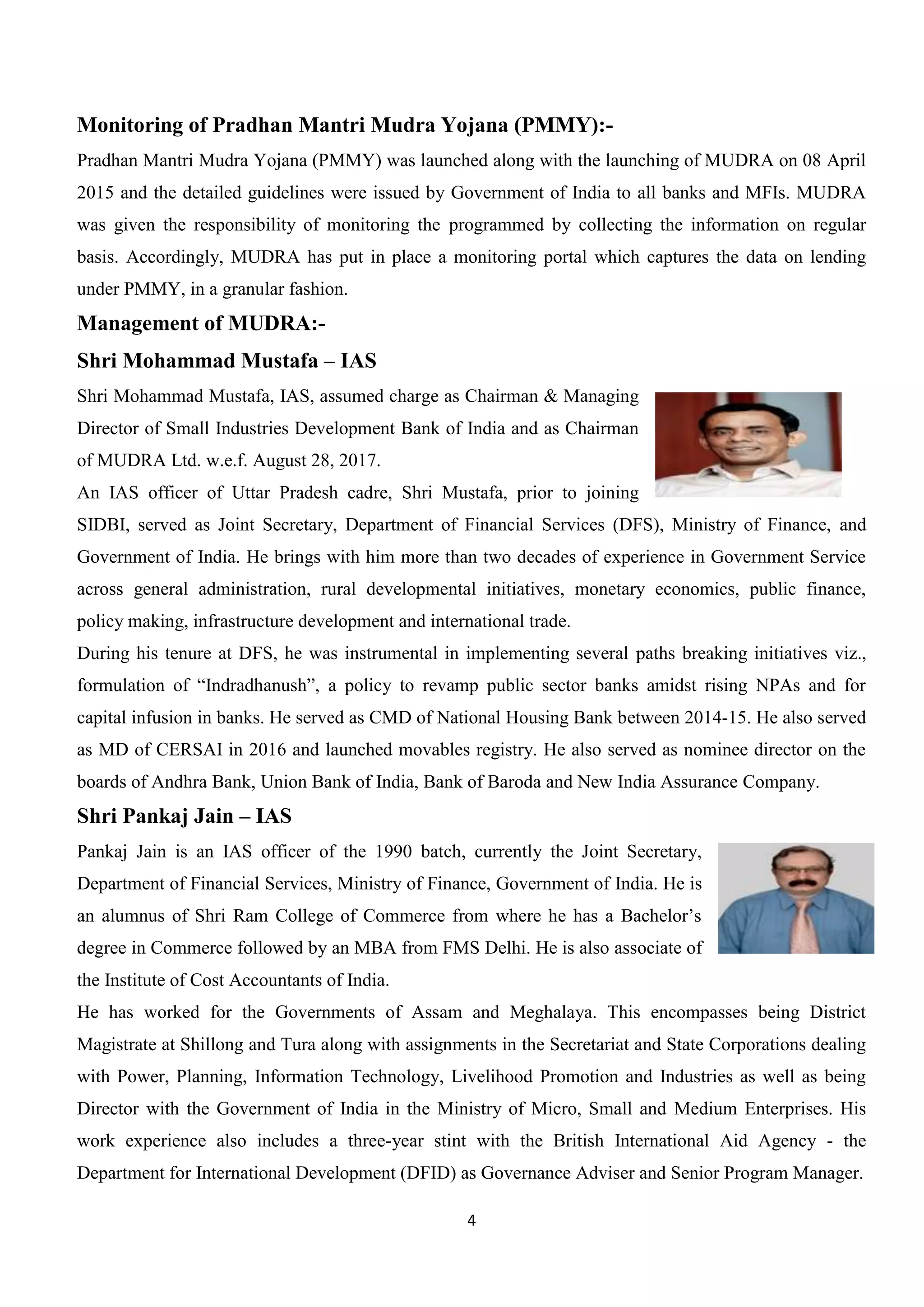 PROJECT REPORT ON MUDRA LOAN | PDF