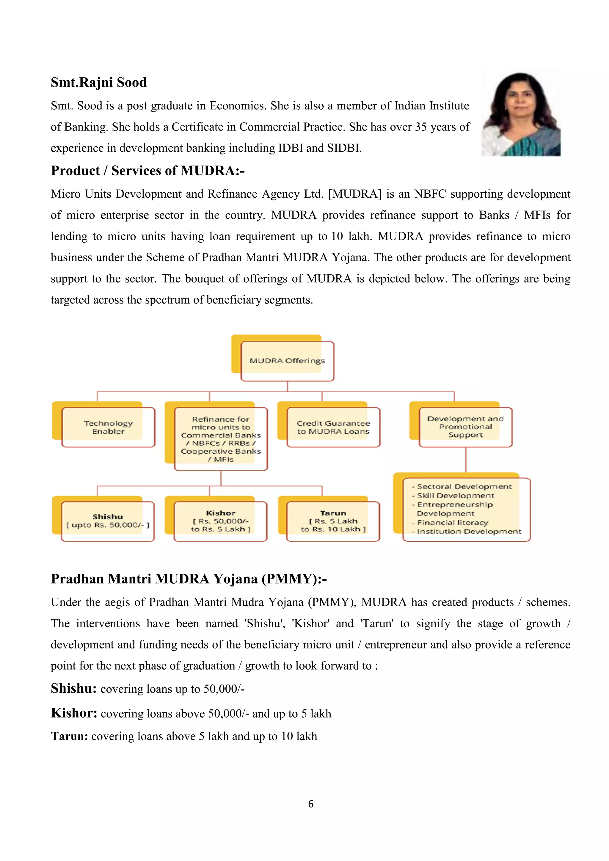 PROJECT REPORT ON MUDRA LOAN | PDF