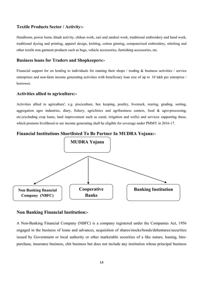 PROJECT REPORT ON MUDRA LOAN | PDF | Business Accounting & Finance ...