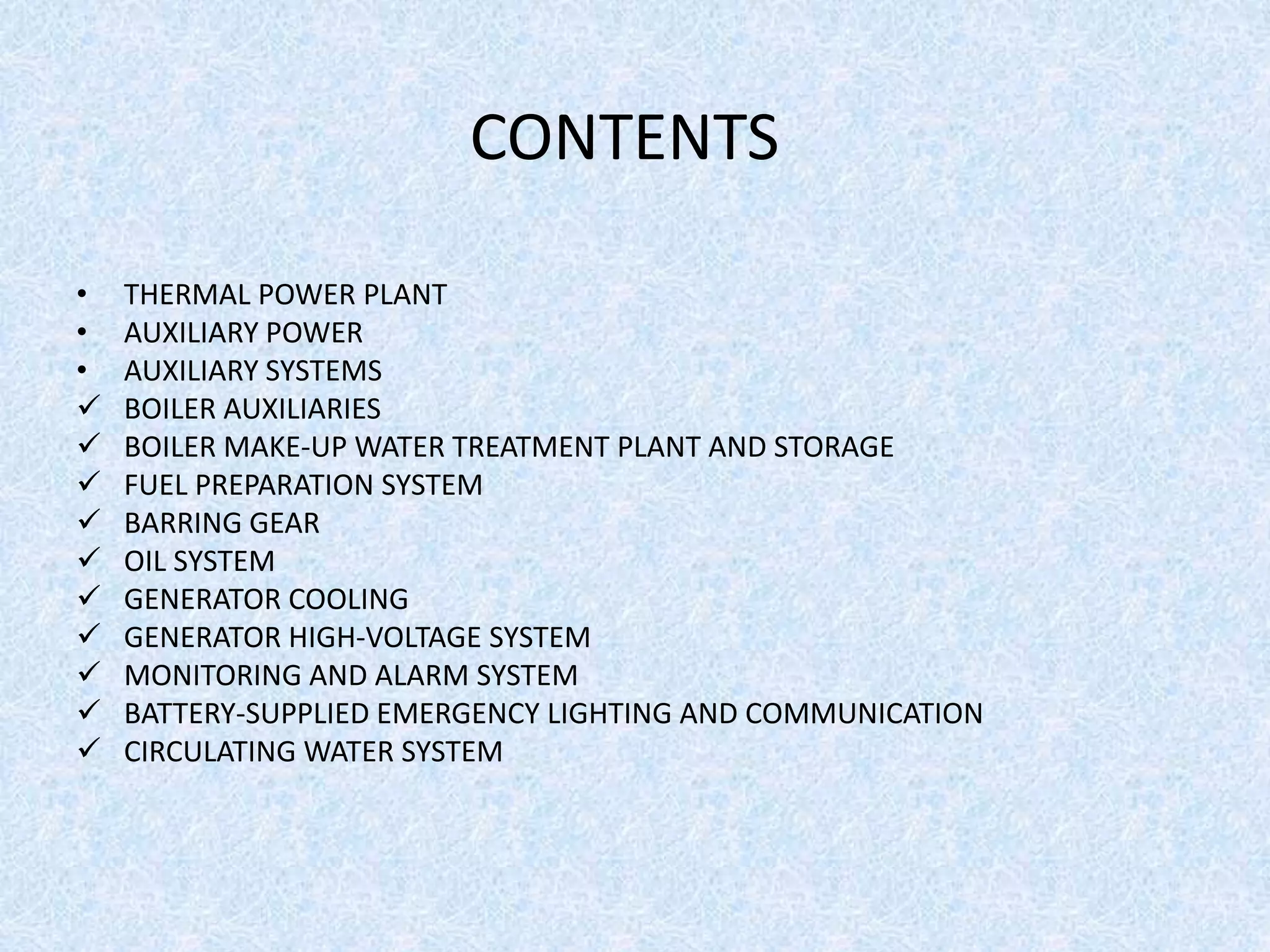 AUXILIARY POWER SUPPLY SCHEME FOR THERMAL POWER PLANT | PPTX