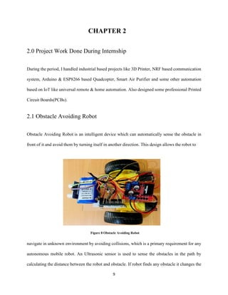 Internship Report on IOT & Robotics | PDF