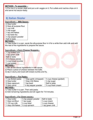downloadfile(11).PDF file to learn sizzler cooking | PDF