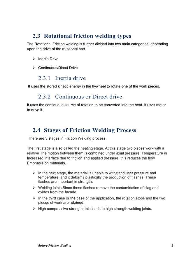 Continuous Drive Rotary Friction Welding | PDF