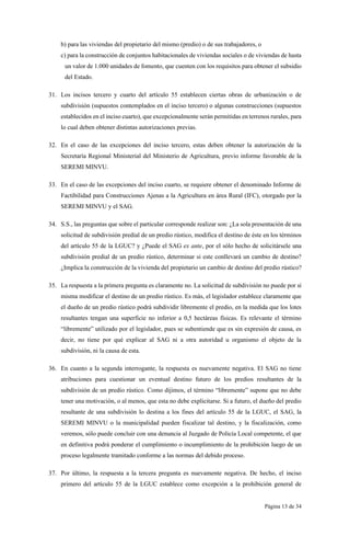 subdivisión de predios rústicos (demanda Chile Rural / SAG)) | PDF