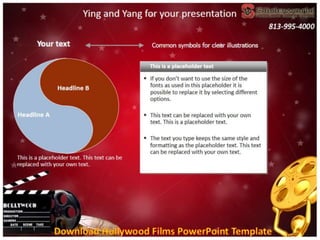 Download hollywood films powerpoint template | PPT