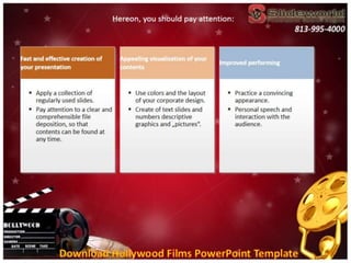 Download hollywood films powerpoint template | PPT