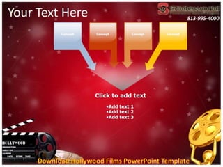 Download hollywood films powerpoint template | PPT