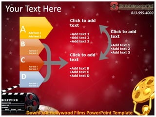 Download hollywood films powerpoint template | PPTX