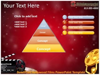 Download hollywood films powerpoint template | PPT