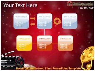 Download hollywood films powerpoint template | PPT