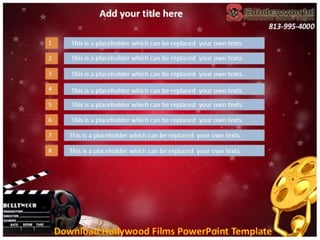 Download hollywood films powerpoint template | PPT